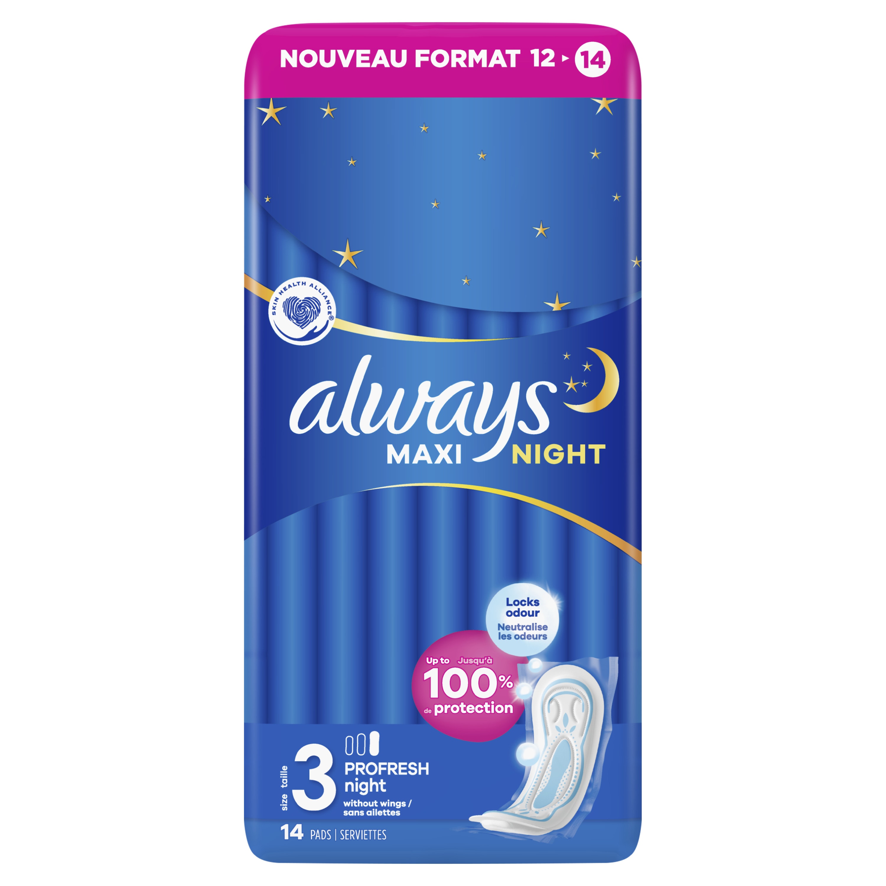 Always Maxi ProFresh Night serviettes hygiéniques