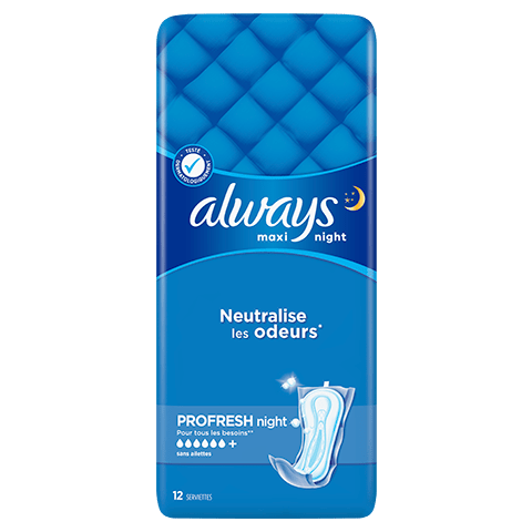 Always Maxi ProFresh Night serviettes hygiéniques