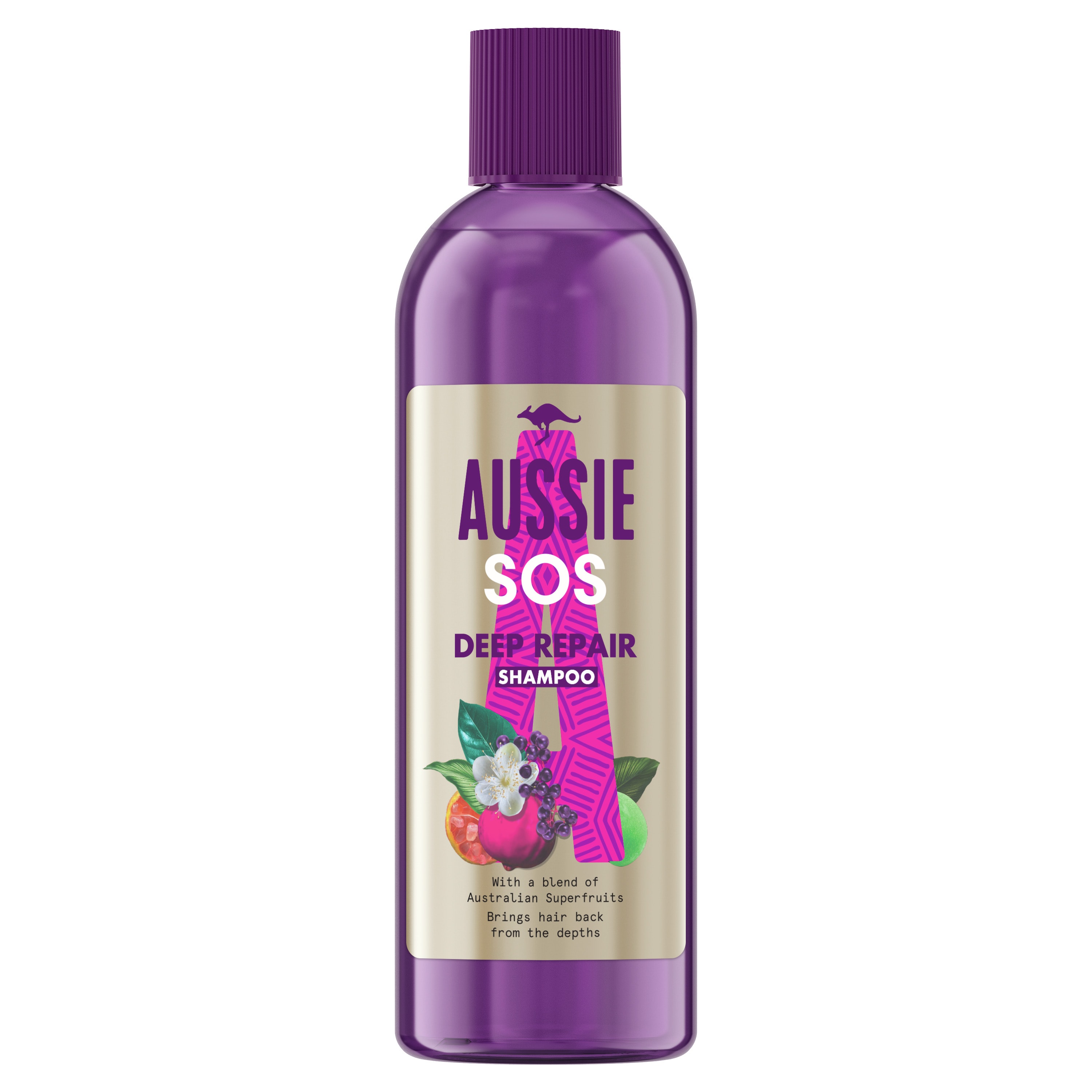 Aussie SOS Deep Repair Shampoing Pour Cheveux Abîmés 290ml