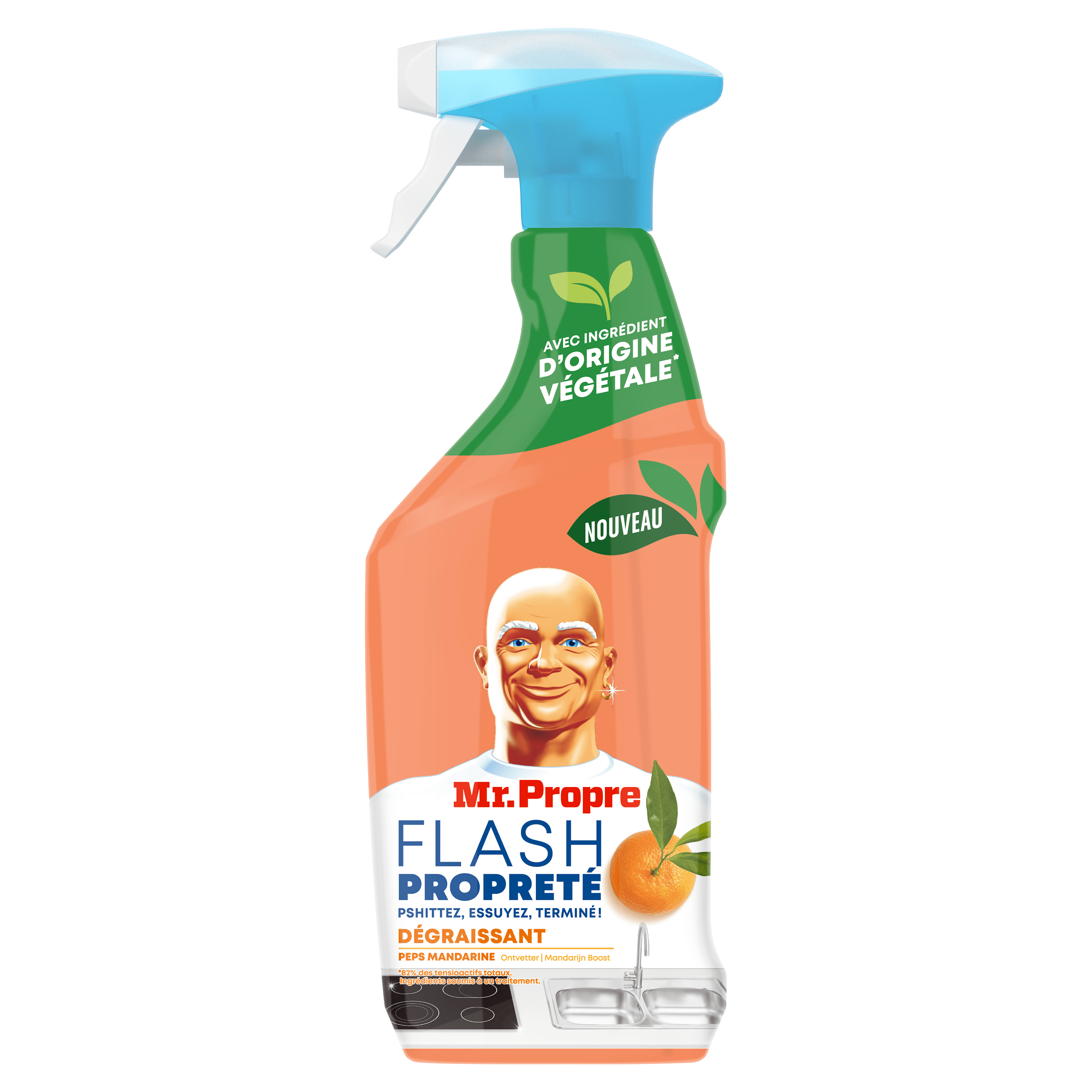 Mr Propre Spray Flash Propreté Mandarine