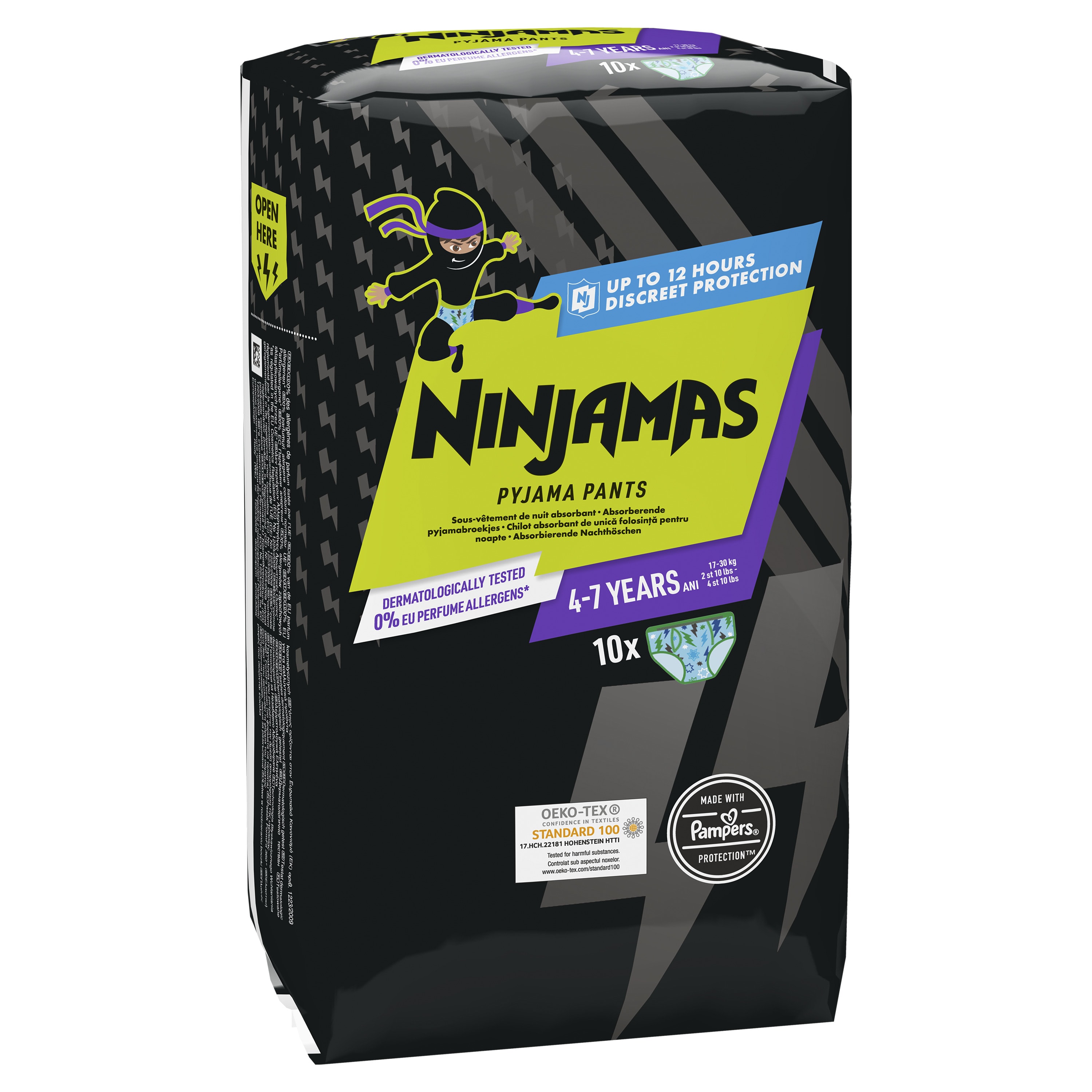 Ninjamas Pyjama Pants, 10 Sous-Vêtements Absorbants De Nuit