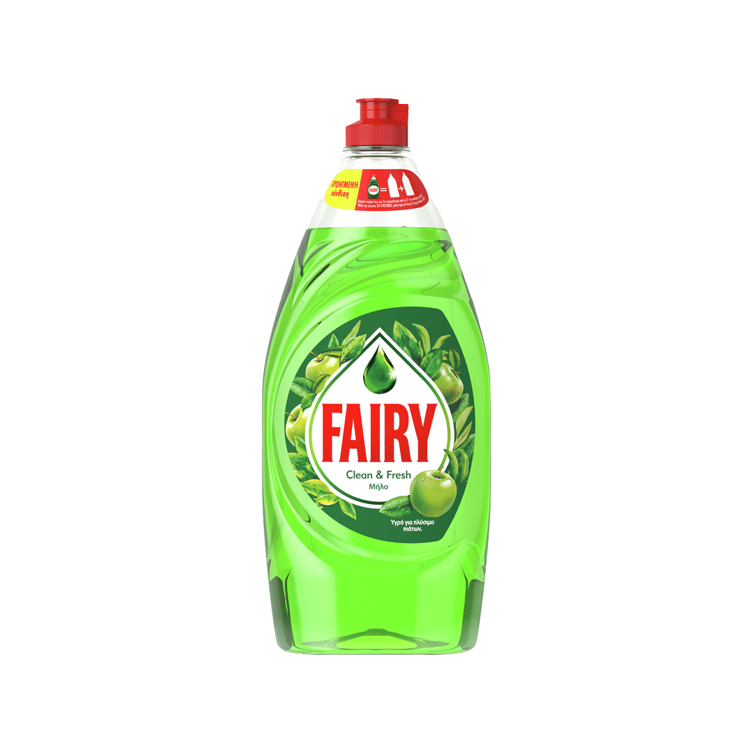 Fairy Clean & Fresh Υγρό Πιάτων με άρωμα Μήλο - 900 ml