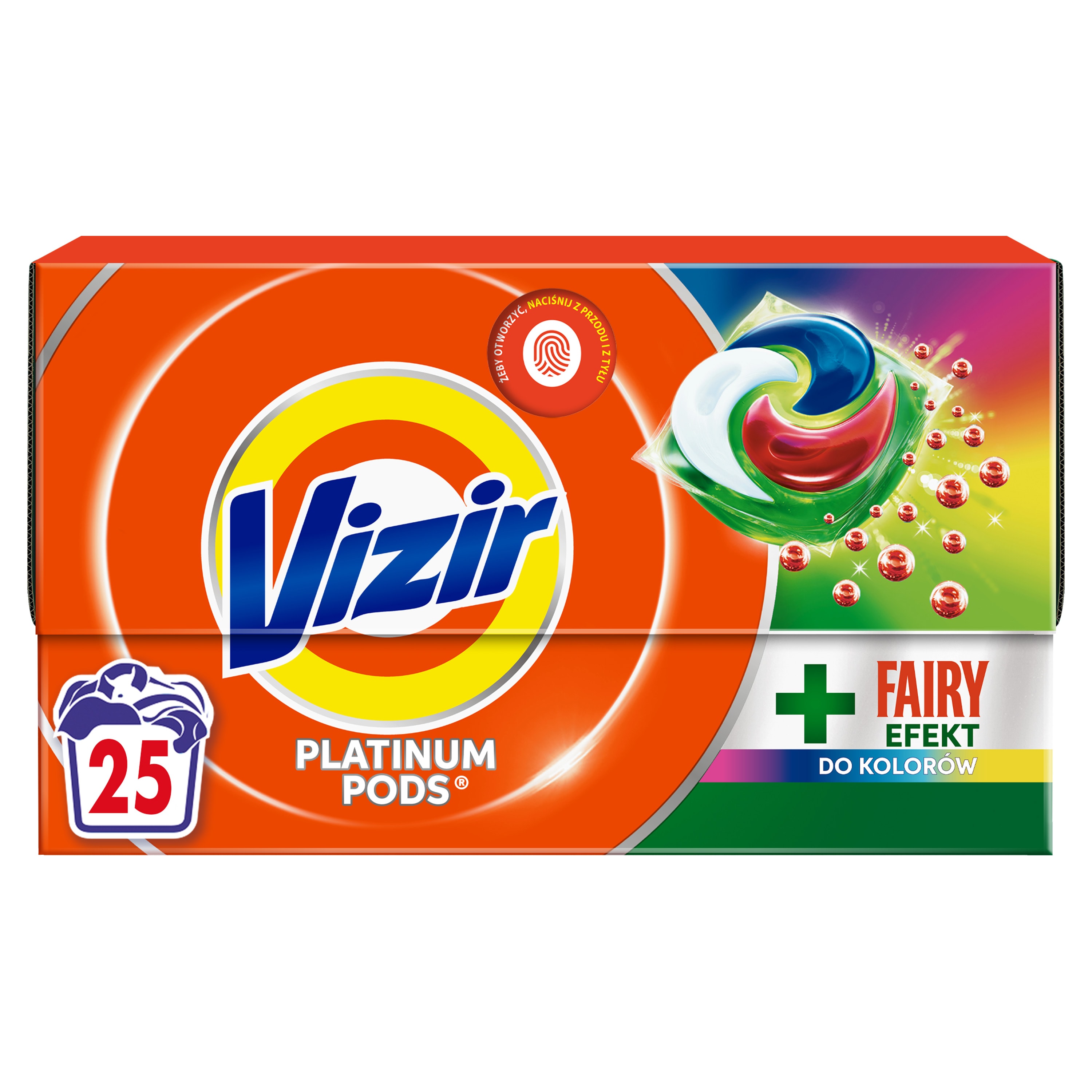 Vizir Platinum PODS® Kapsułki + efekt Fairy do kolorowych ubrań
