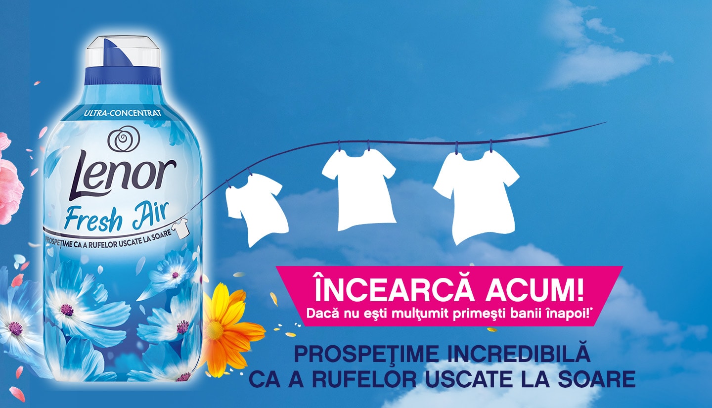 Incearca Lenor Fresh Air!