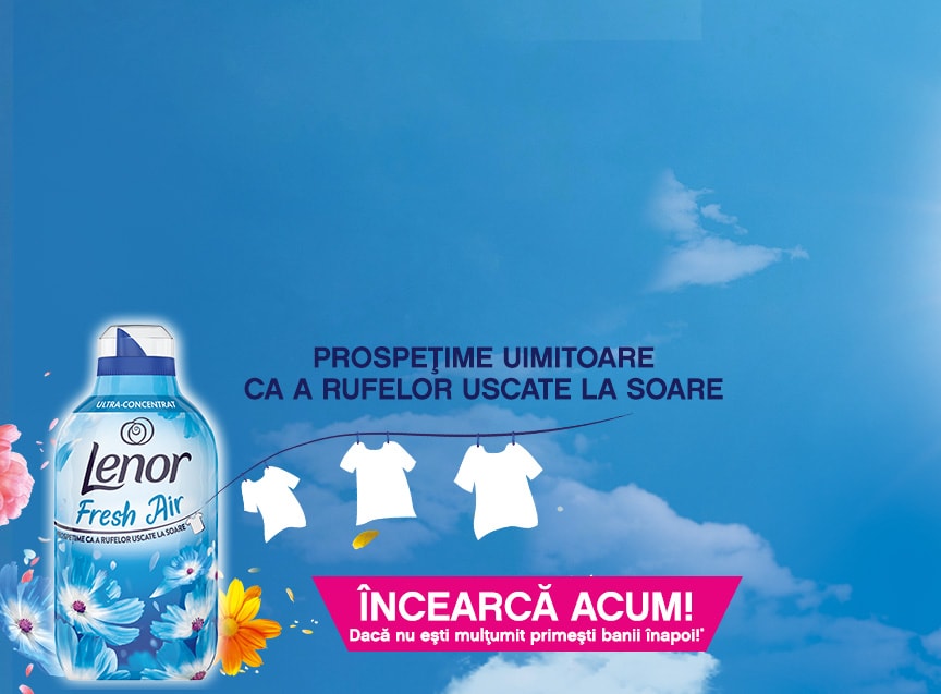 Incearca Lenor Fresh Air!