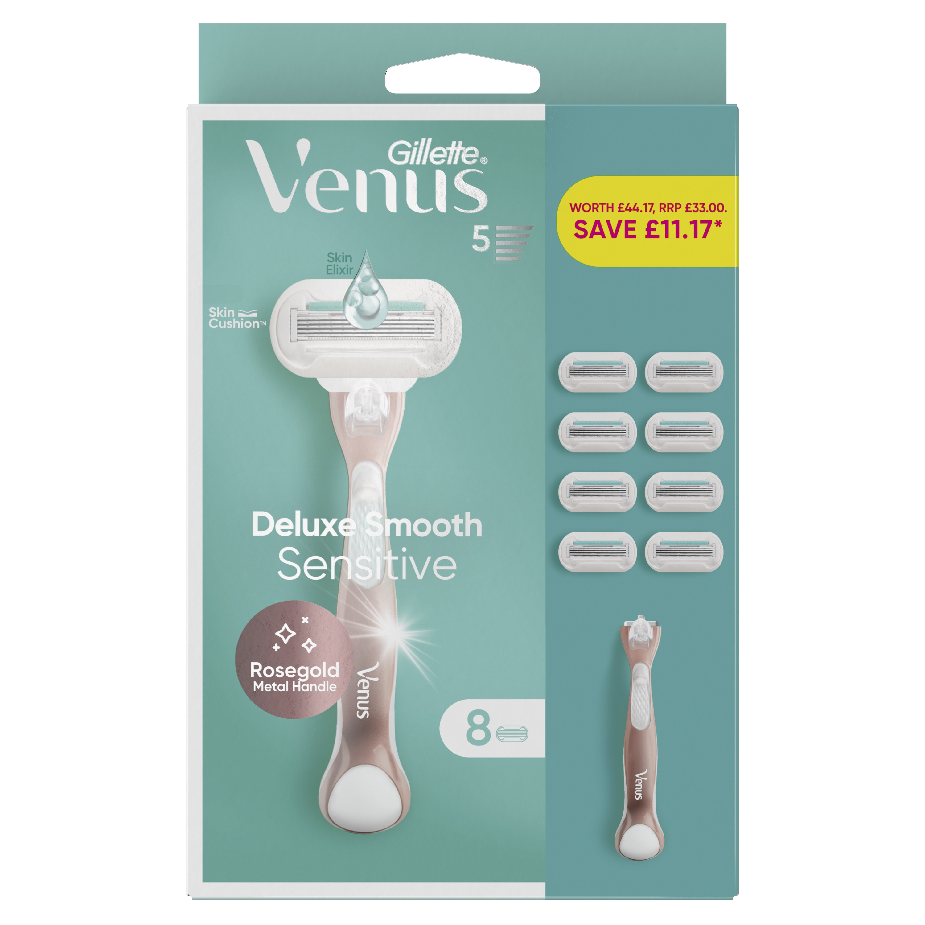 Venus Deluxe Smooth Rosegold Razor | Supersavvyme